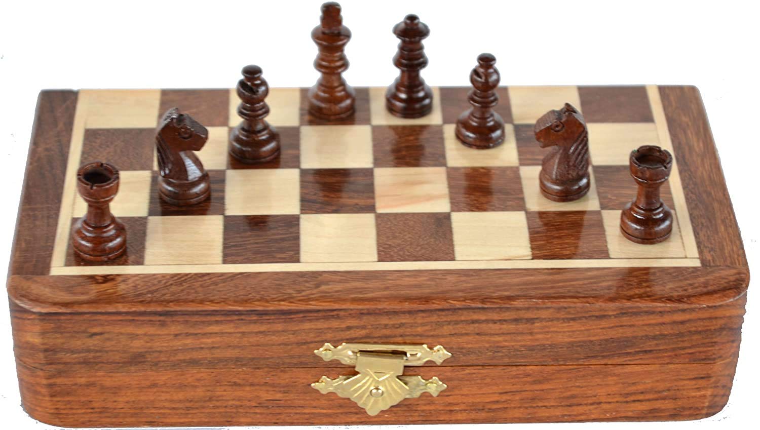 Chess Bazar - Magnetic Travel Pocket Chess Set - Staunton 7 X 7 Inch ...