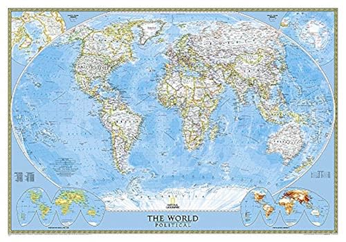 National Geographic: World Classic Wall Map - Laminated (43.5 x 30.5 ...