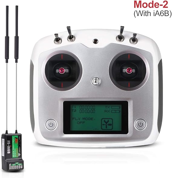 Flysky FS-I6S Radiocomando RC trasmettitore Radi 10CH (Touch Screen, 10 ...