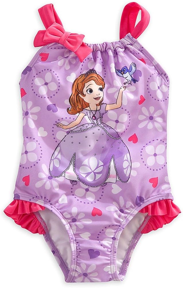 Amazon.com: Disney Store Sofia The First Swimsuit Size XXS 2 (2T): 1 ...