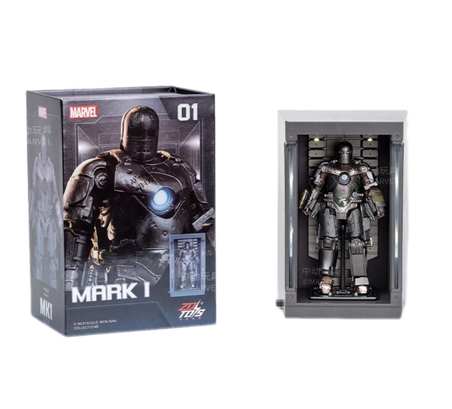 Mua ZD Toys Marvel Studios Iron Man Mark 1 MK1 with Hole of Armor 4 ...