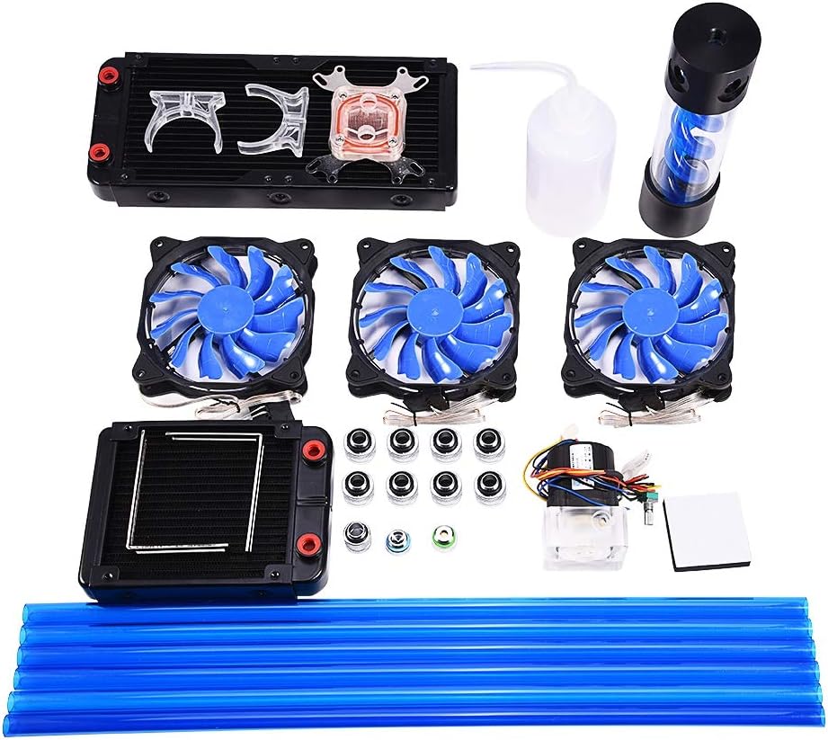 Bewinner DIY Liquid CPU Cooler Kit, 120/240mm Heat Sink Universal CPU ...