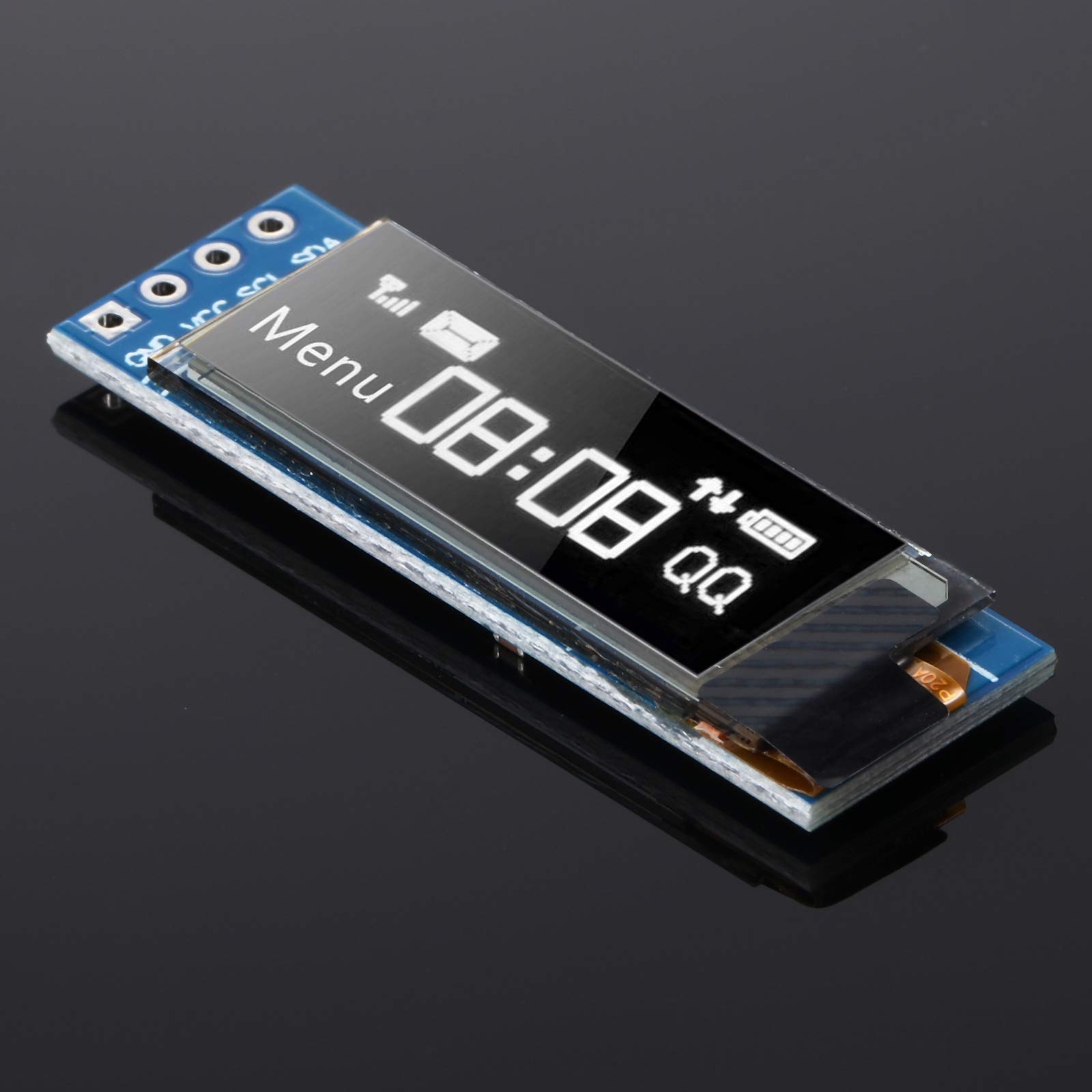 5 Pieces I2C Display Module 0.91 Inch I2C OLED Display Module I2C OLED Screen Driver DC 3.3V~5V ...