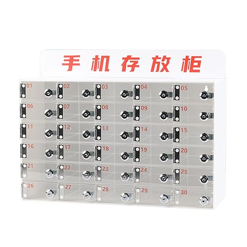 Acrylic Mobile Phone Storage Box, Wall-Mounted Pocket Chart Cell Phones ...