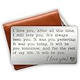 Amazon.com: PinMaze Love Note Wallet Insert - Personalized Engraved ...