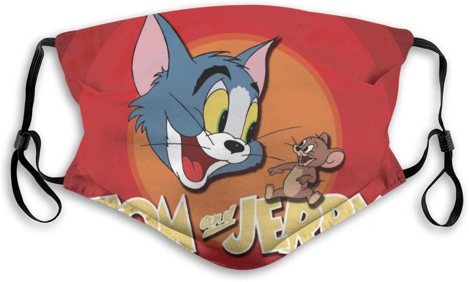 Tom-and-Jerry Reusable Washable Dust Face Mask with Filters Adjustable ...