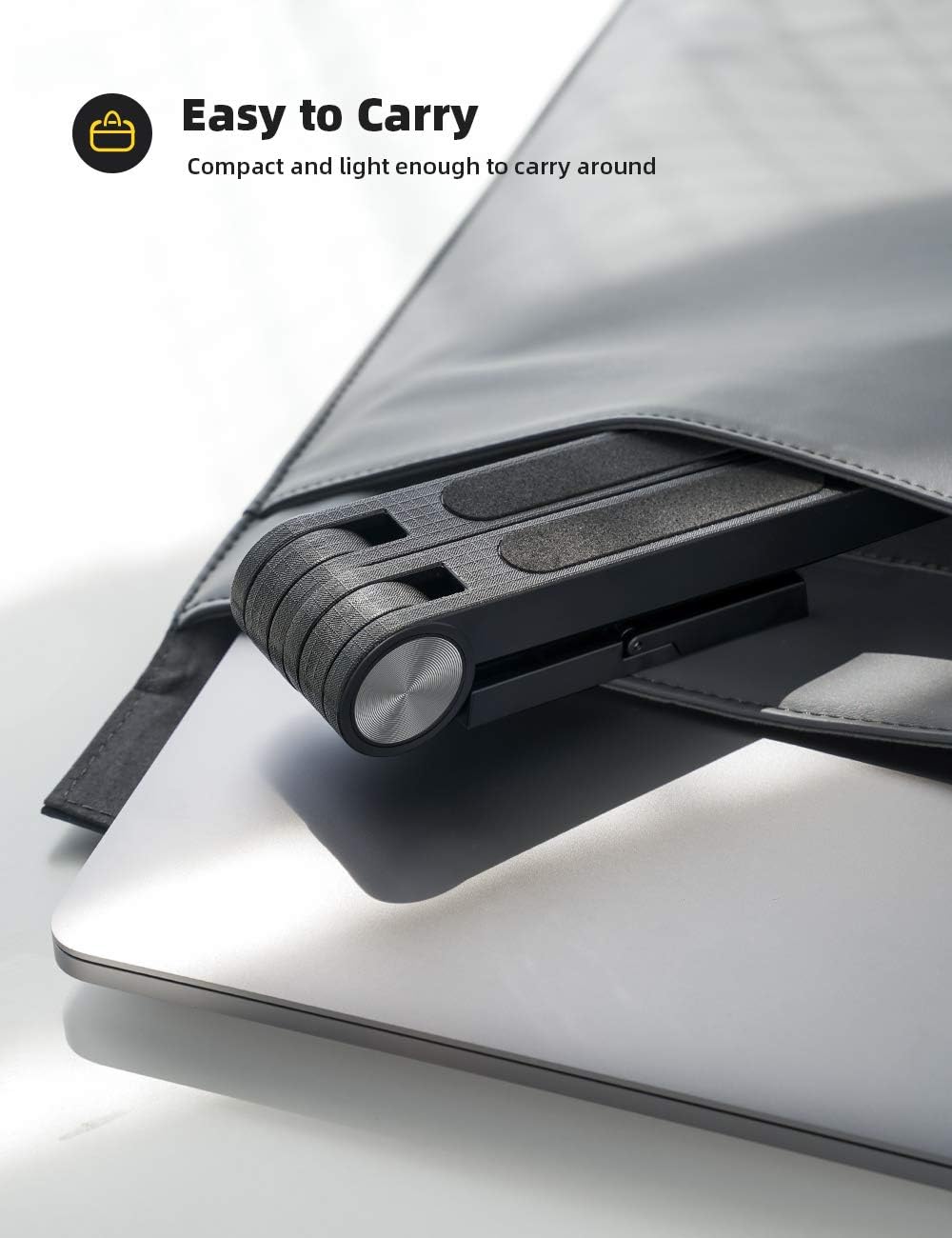 Lamicall Laptop Stand, Portable Laptop Riser – Ergonomic Desktop Stand ...