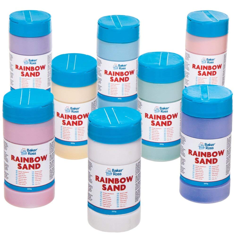 Baker Ross AT710 Rainbow Coloured Sand, For Kids Arts and Crafts ...