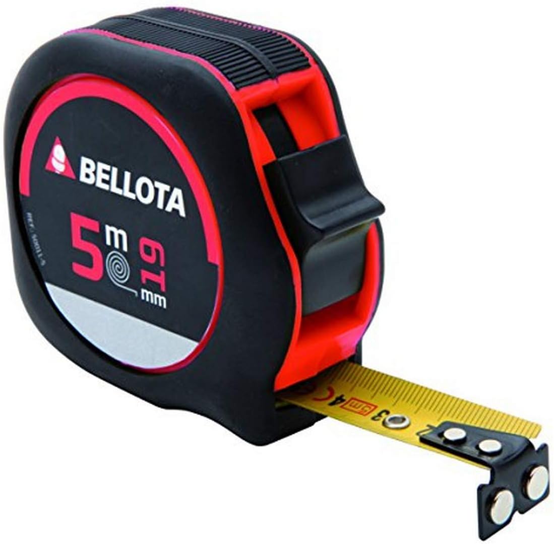 Bellota 50011M-5 Self-retracting Tape Measure 5 m with Tape 19 mm Wide ...