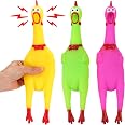 Amazon.com: Liberty Imports 3 Pack: Rubber Chicken Toy, 14" Screaming ...