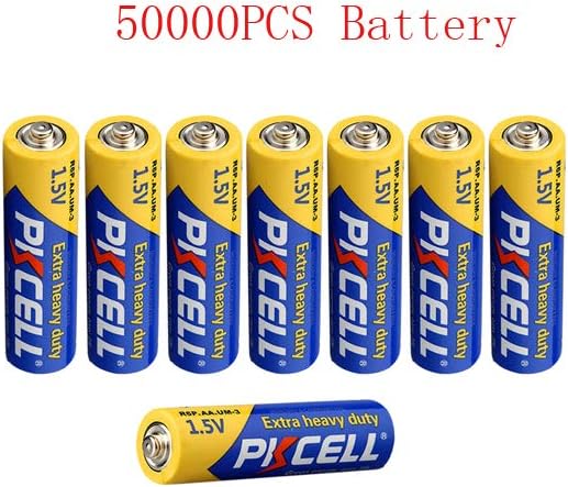 Amazon.com: AA R6P Alkaline Battery UM3 MN1500 E91 1.5V Super Heavy ...
