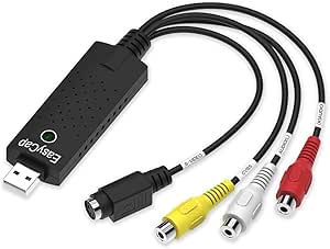 Amazon.com: EasyCap USB 2.0 Capture Card Video TV DVD VHS Audio Capture ...