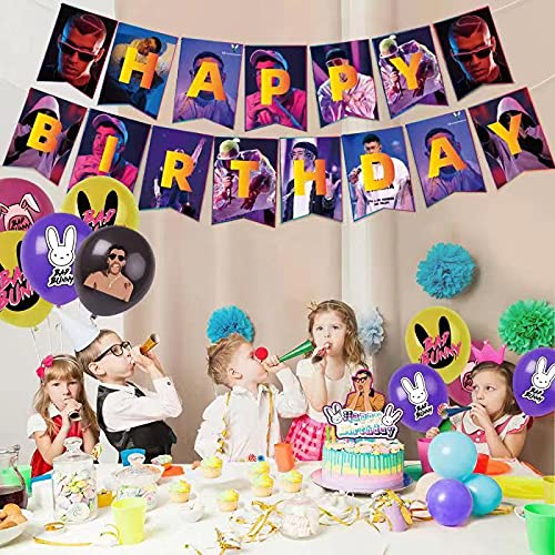 Buy Heidaman Bad Bunny Birthday Decorations Bad Bunny Birthay Party ...