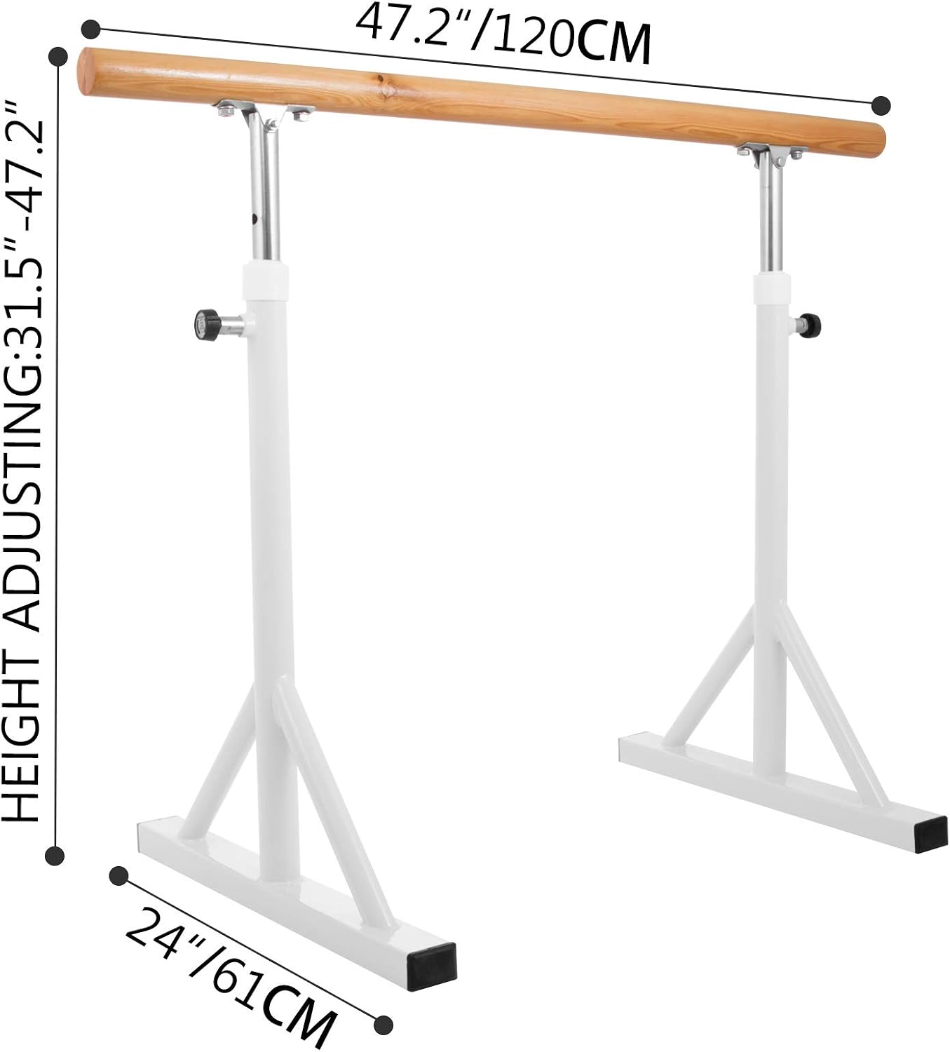 Frantools Barra de Ballet Doble Diámetro 54 mm Barra de Ballet Fijado 1 ...