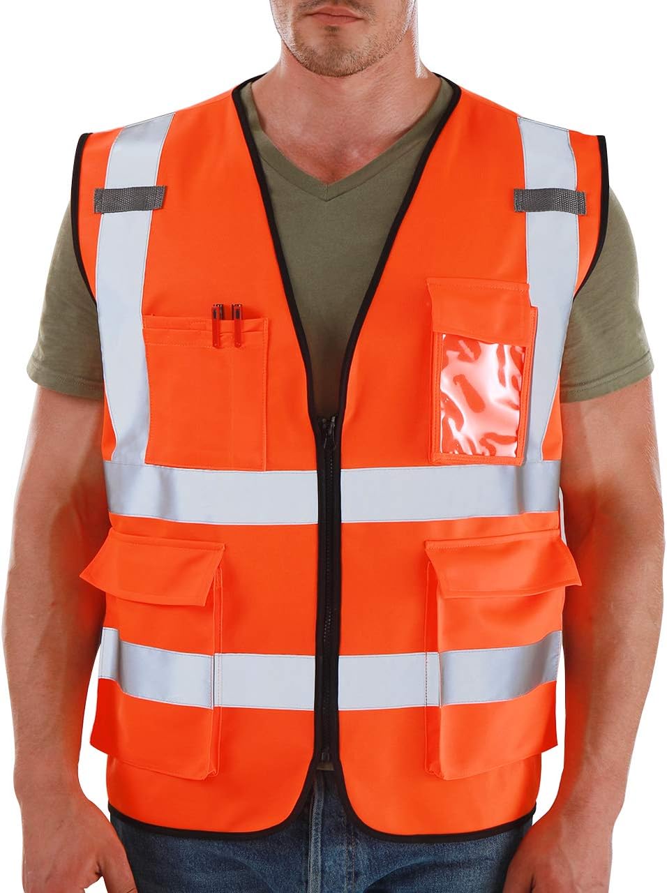 Dib Safety Vest Reflective High Visibility, ANSI Class 2 Vest with ...