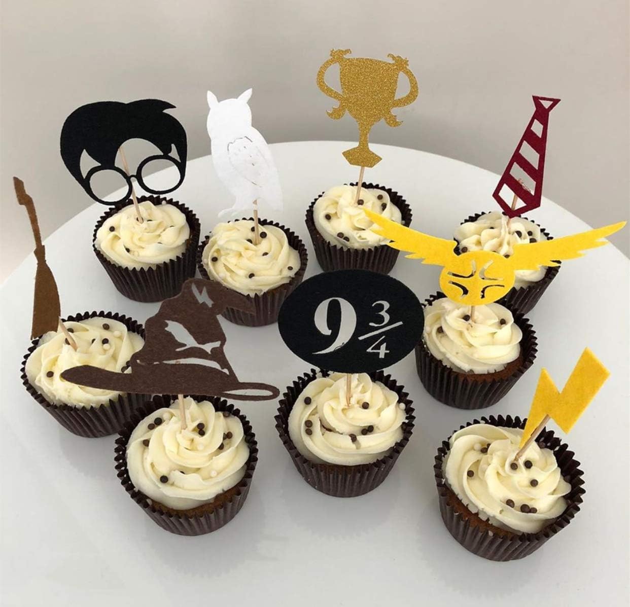 Set of 15 JeVenis Wizard Inspired Cupcake Topper Wizard Cake Topper ...