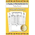 3-Table Progressive Tally Card Score Sheets: Over 120 Sheets For ...