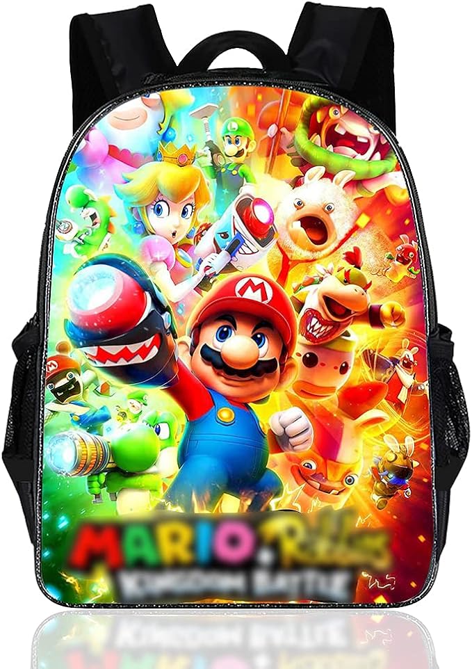 Super Mario Backpack School Bag For Kids,BKJJ 3D Printed School ...