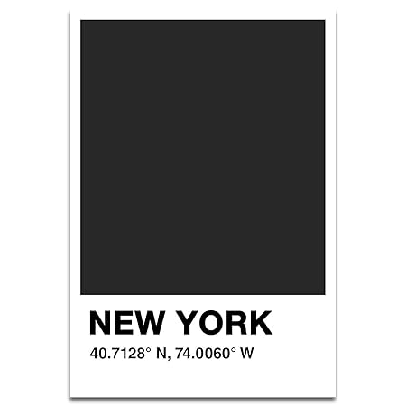 Amazon.com: Visionary Prints New York Color Swatch - Modern World and ...