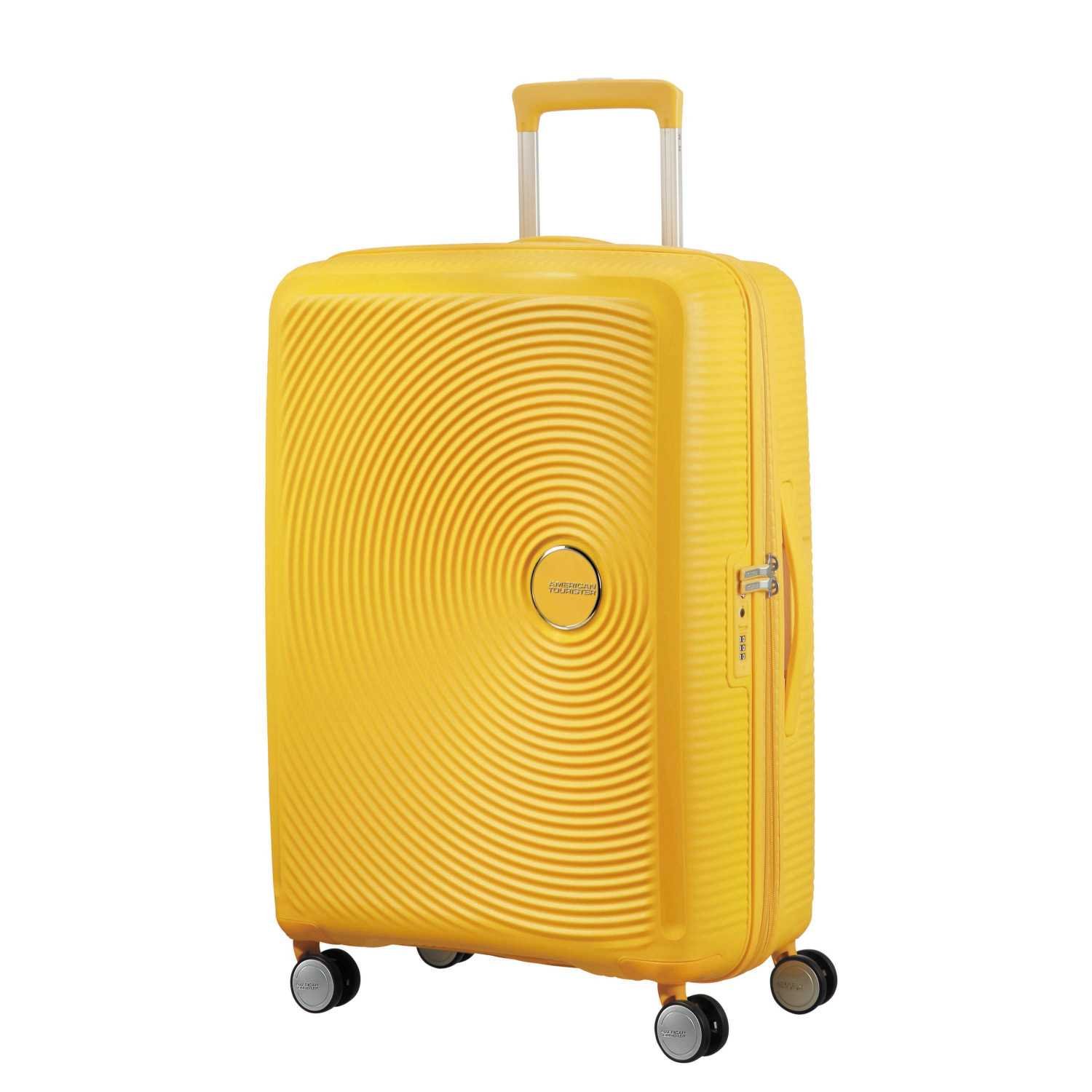 Buy American Tourister Curio Spinner Hardside 25, Golden Yellow at ...