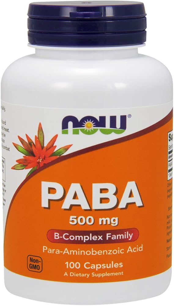 NOW Supplements, PABA 500 mg, 100 Capsules: Amazon.ca: Health ...