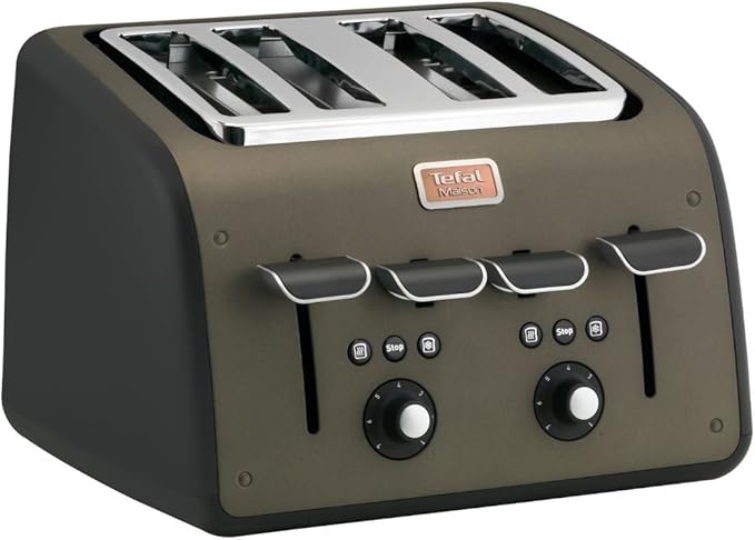 Tefal TT770G Maison Four Slice Toaster - Gun Metal Black: Amazon.co.uk ...