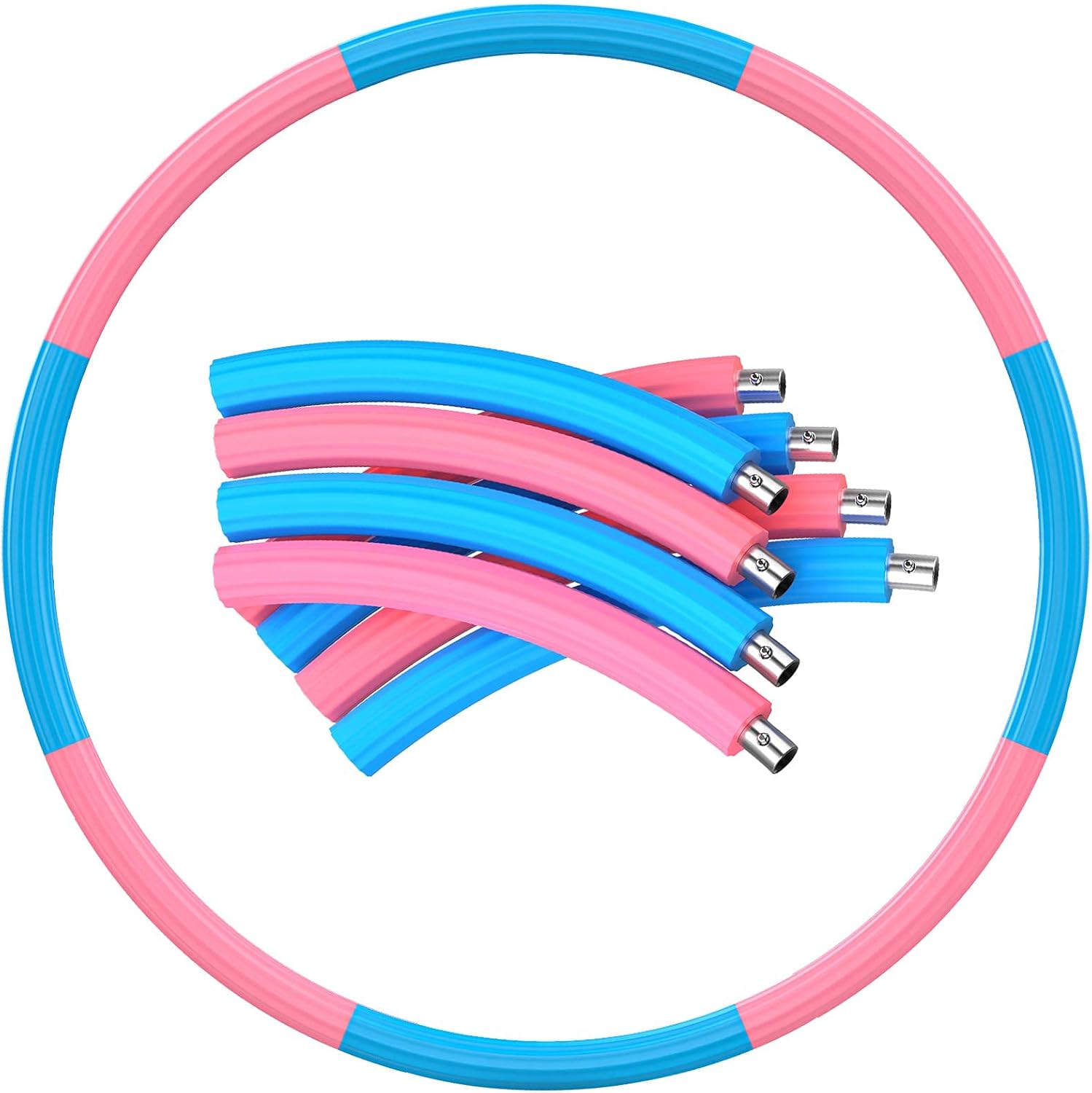 Amazon.com: Yibaision Exercise Hoops for Adutls, Weighted Exercise Hoop ...