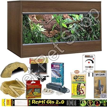 Deluxe Adult Snake Starter Kit & Oak 36" Vivarium: Amazon.co.uk: Pet ...