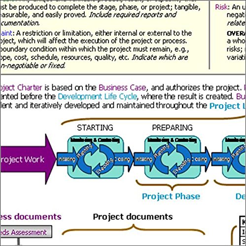 Project Management PM Process Flow & Companion Documents Bundle (18" X ...