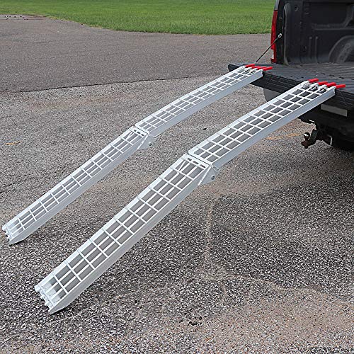 Titan 7.5' 4-Beam Arched Aluminum Ramps | Pair | ATV UTV | Pricepulse