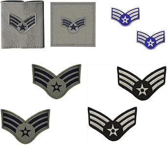 Amazon.com: USAF Senior Airman (SRA) ABU Rank Bundle (FEMALE): Clothing