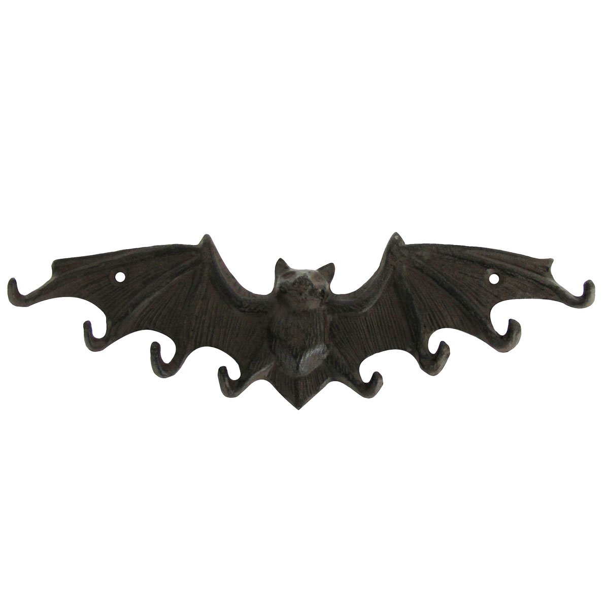 Home Storage Hooks Cast Iron Wall Mount Fruit Bat w/ Wings Key Hook ...