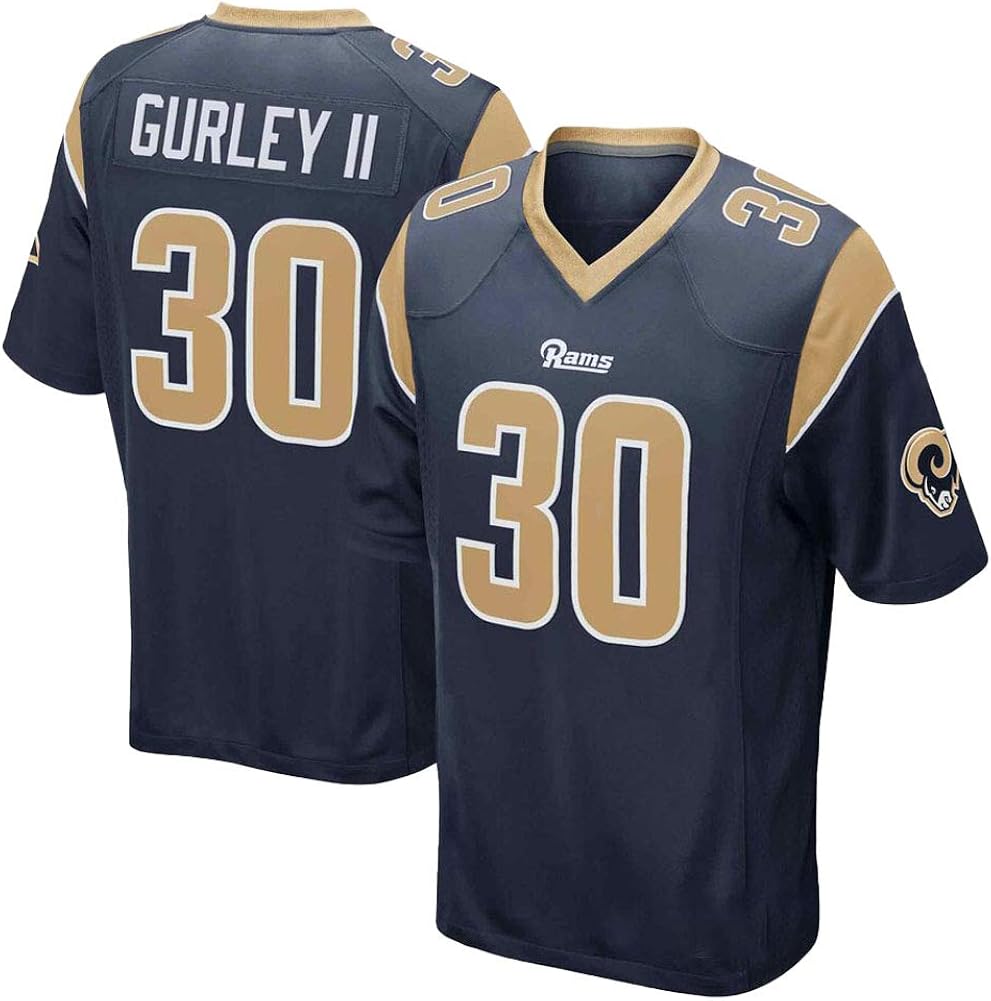Rugby Jersey Rams Gurley 30 # fútbol Jersey activo ropa deportiva ...