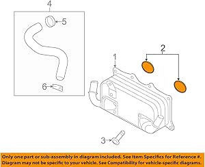 Amazon.com: Porsche 948 107 175 20, Engine Oil Cooler Gasket: Automotive