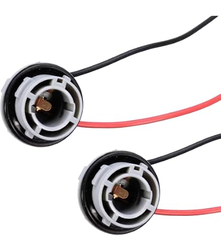 Purple Copper Wiring Brake Light Socket 2PCS 1157 LED Stop Brake Turn ...