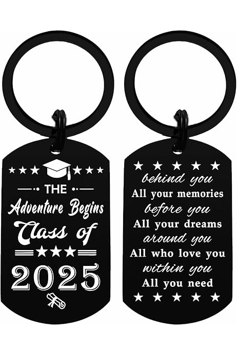 Grad Gifts For Her 2025 Personalized Graduation Keychain Class Of 2025 ...