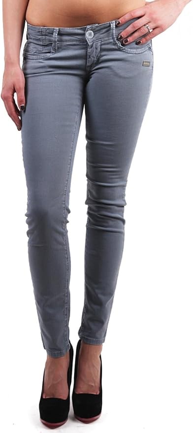Gang Damen Jeans PICCA SSLIM grey blue Größe 26: Amazon.de: Bekleidung