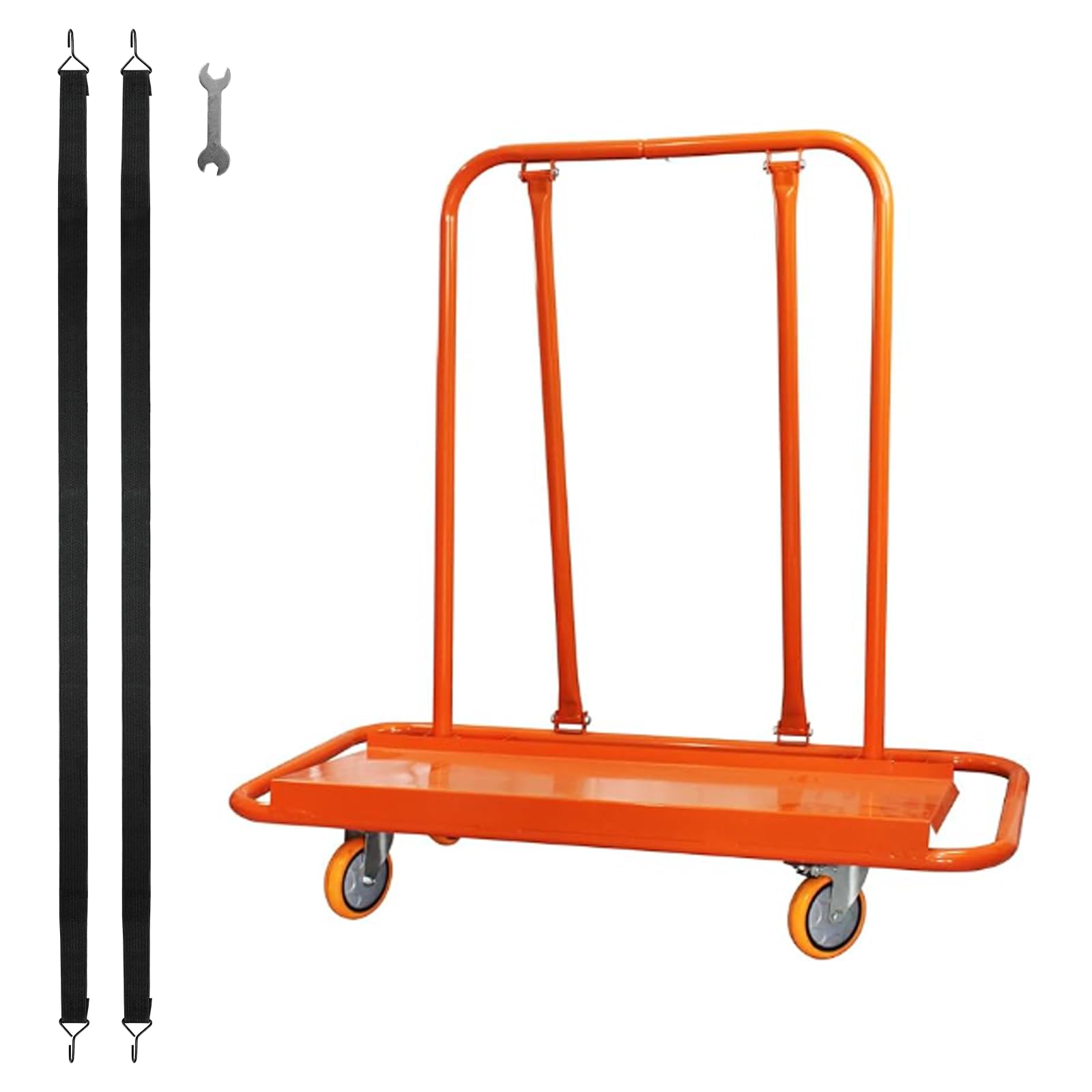 Heavy Duty Drywall Sheet Cart with Safety Belts, 3000LBS Load Capacity ...