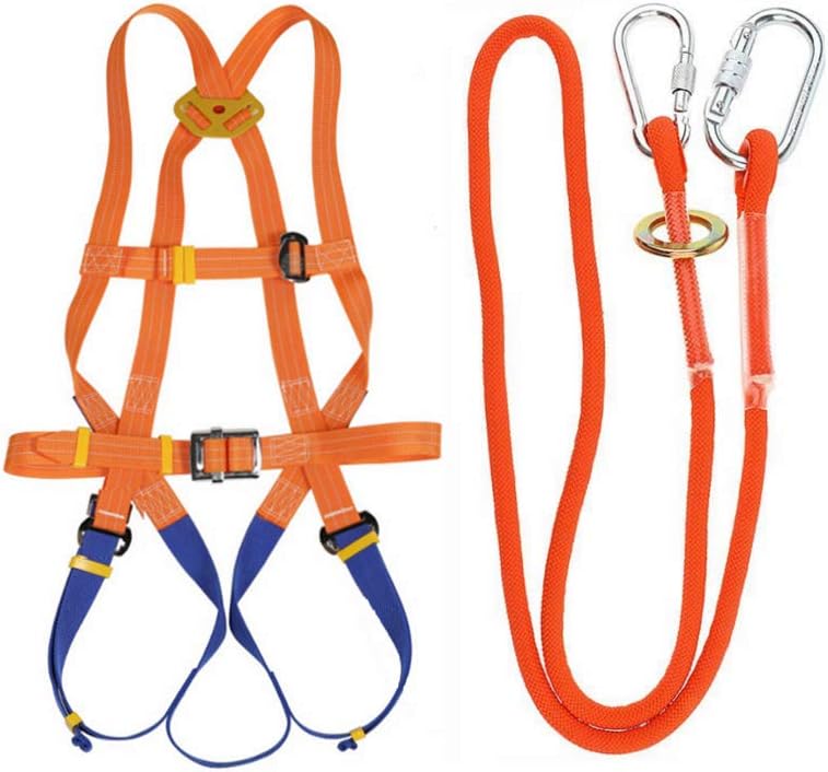 Full Body Safety Harness Kit, Fall Arrest 5-Point Harness Set, Aerial ...