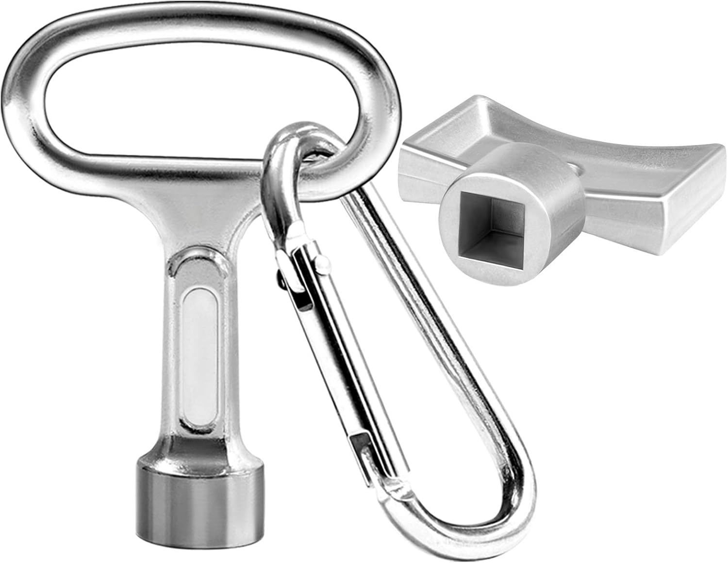 URATOT Silver Radiator Key and Gas Meter Box Key with Carabiners ...