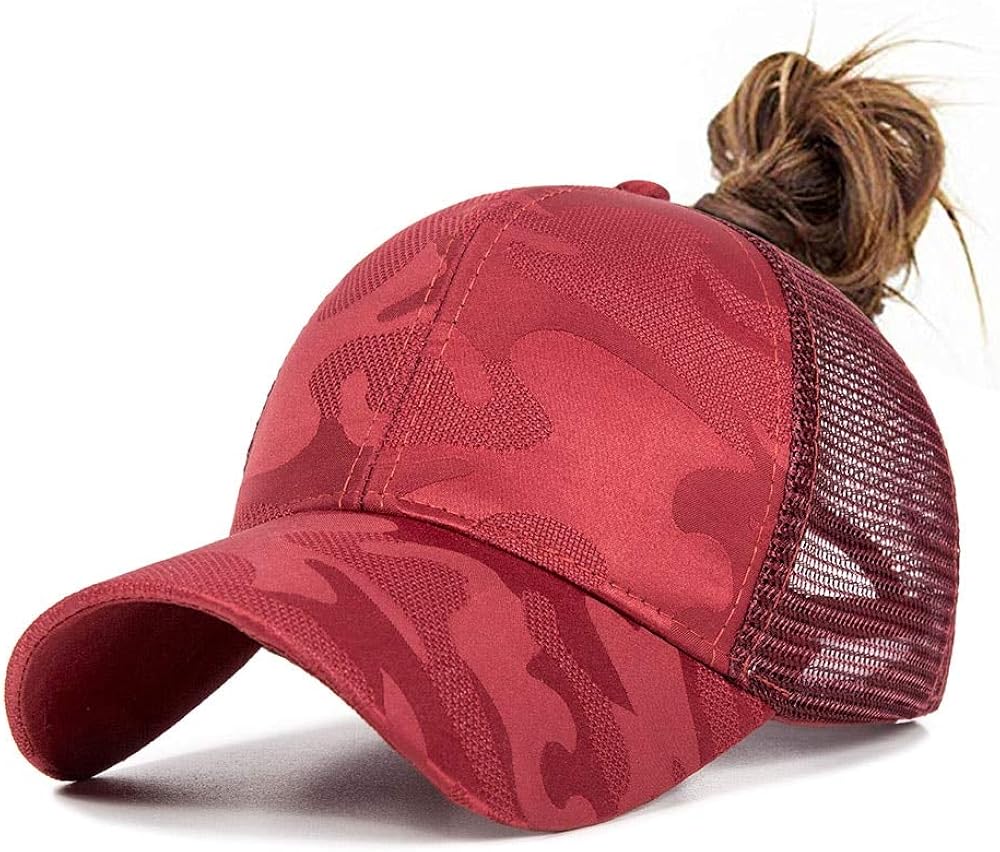 YUME Cap Damen Pferdeschwanz Baseball Cap Frauen Snapback Sommer Mesh ...
