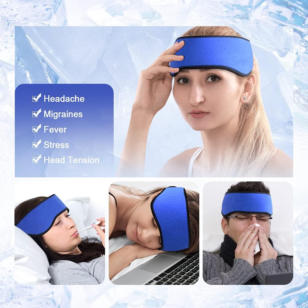 Hilph®Migraine Head Ice Pack Cold Compress for Headache Relief ...