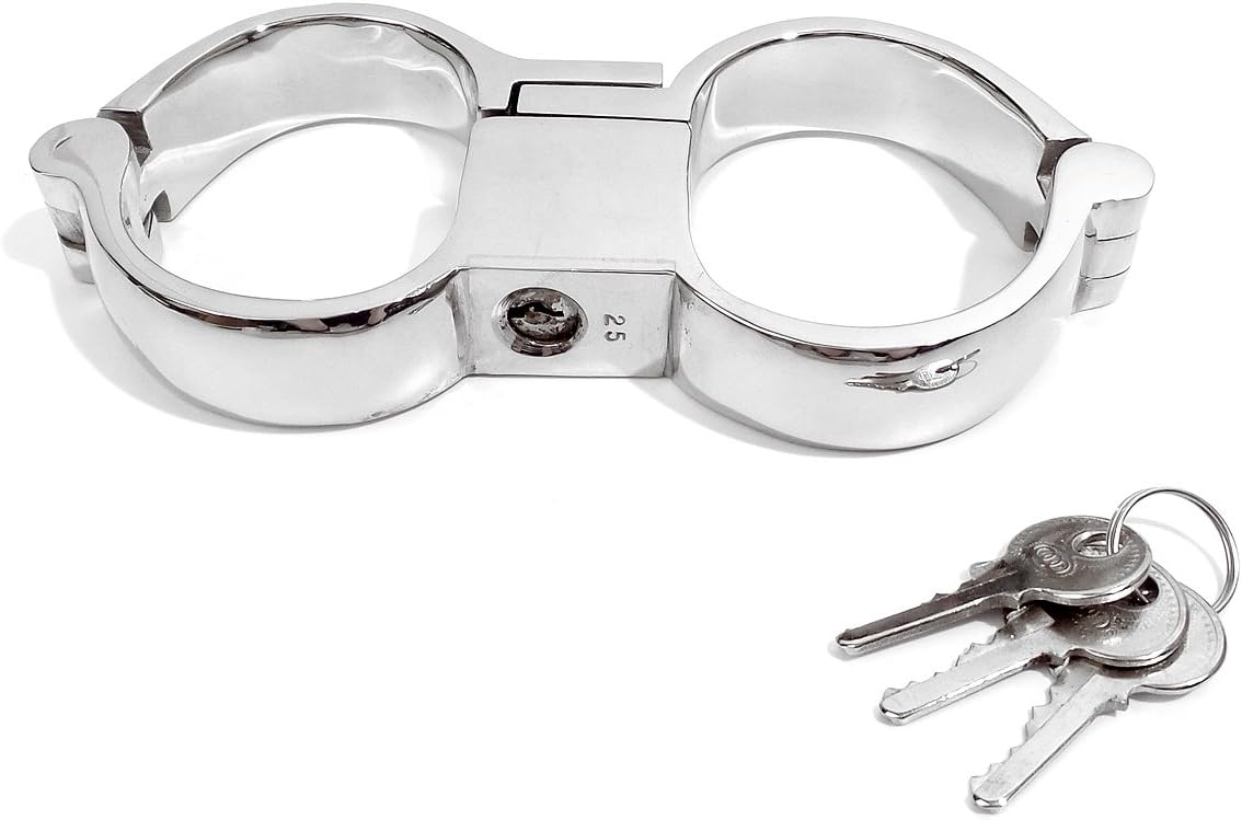 Amazon.com: High Security Heavy Turbo Handcuffs Snap Shut Wrist ...