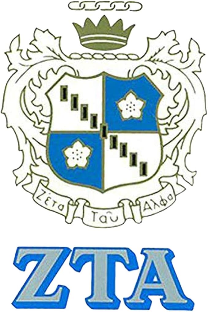Amazon.com: Zeta Tau Alpha ZTA Crest Decals: Clothing