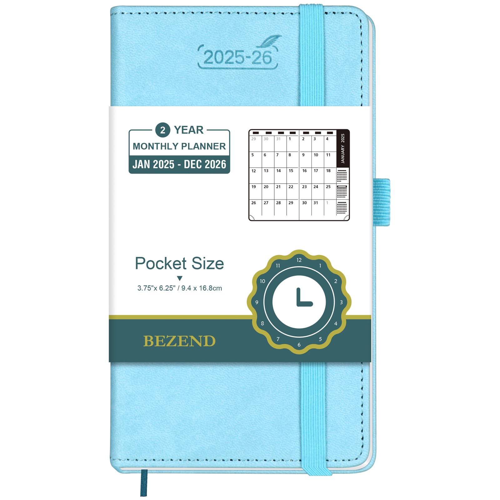 Mua 2 Year Pocket Calendar 2025-2026 - Small Monthly Planner for Purse ...