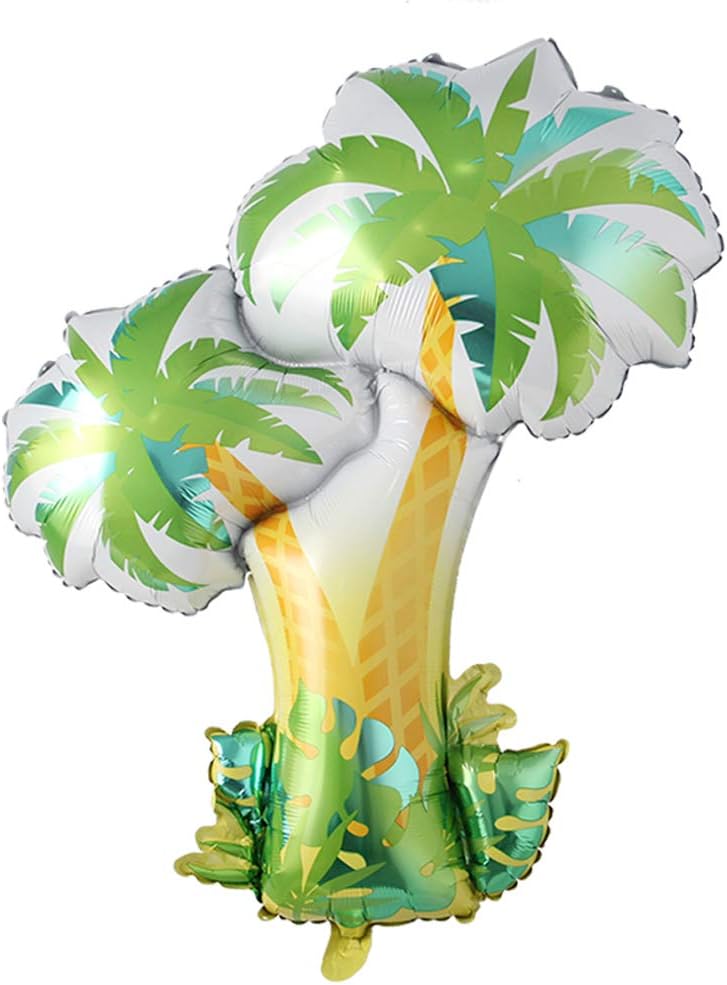 Amazon.com: Big Coconut Palm Tree Foil Balloons Birthday Wedding Party ...
