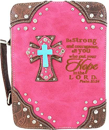 Buy WF Embroidered Scripture Bible Verse Western Style Bible Cover ...