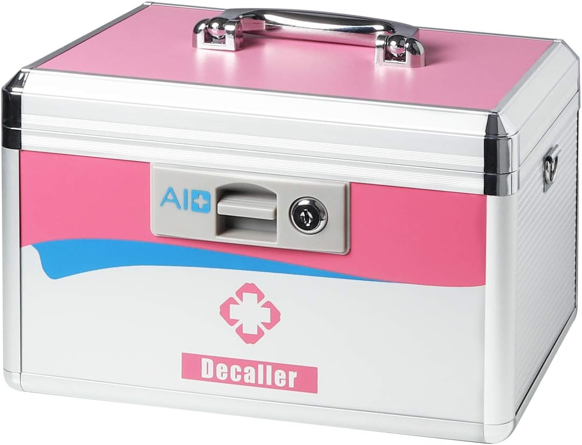 Amazon.com: Decaller First Aid Box with Security Lock, Medical Box with ...