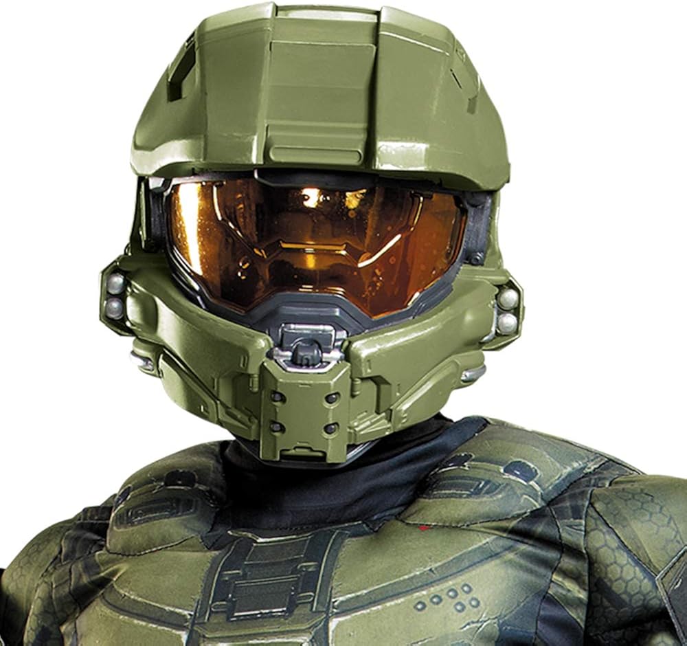 Halo DISK89975L Classic Muscle Master Chief Costume, UNISEX, Small ...