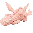 Amazon.com: EOUOBOMO Cute Lucky Dragon Plush Pillow,Soft Flying Dragon Stuffed Animals-35.3inch ...